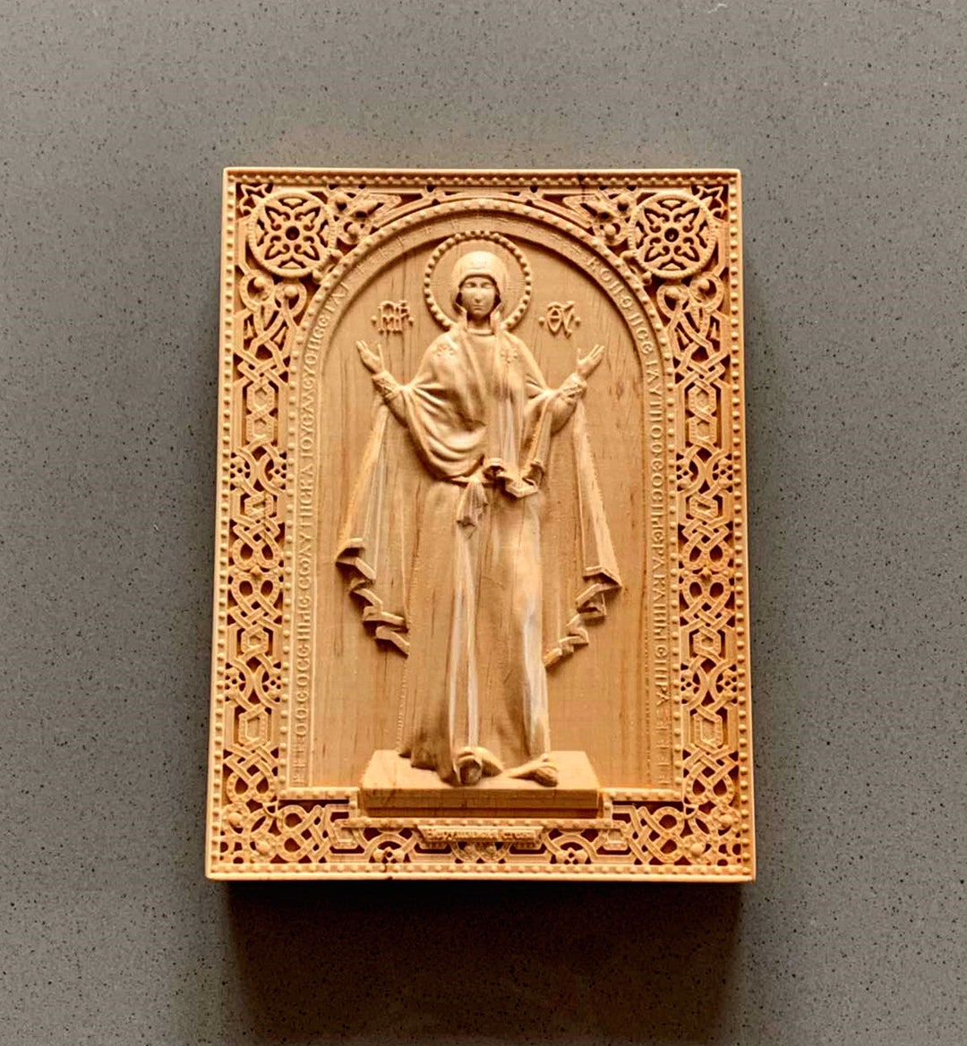 Mother God Unbreakable Wall, Virgin Mary Unbreakable Wall Orthodox Wood ...