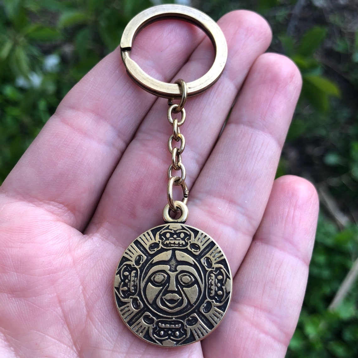 Soul of God of the Sun Keychain / Necklace. Bronze Talisman - Etsy