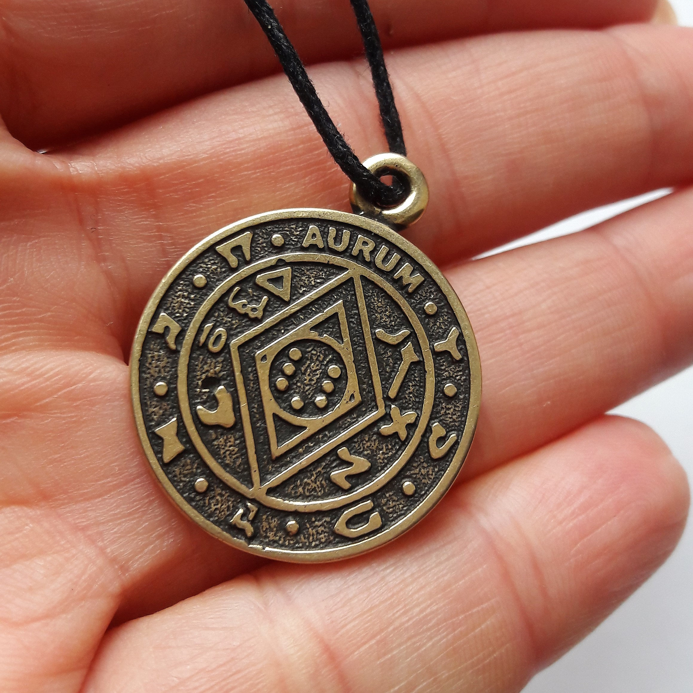 The Seal of Solomon pendant Magical pentacle of Solomon Wealth | Etsy