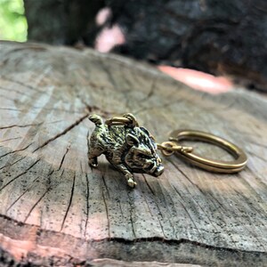 Wild Boar Keychain Hunting Bronze Keychain Symbol 2019 New - Etsy