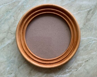 Round Circular Photo Frame Wooden Wall Mounted Picture Frames | Etsy