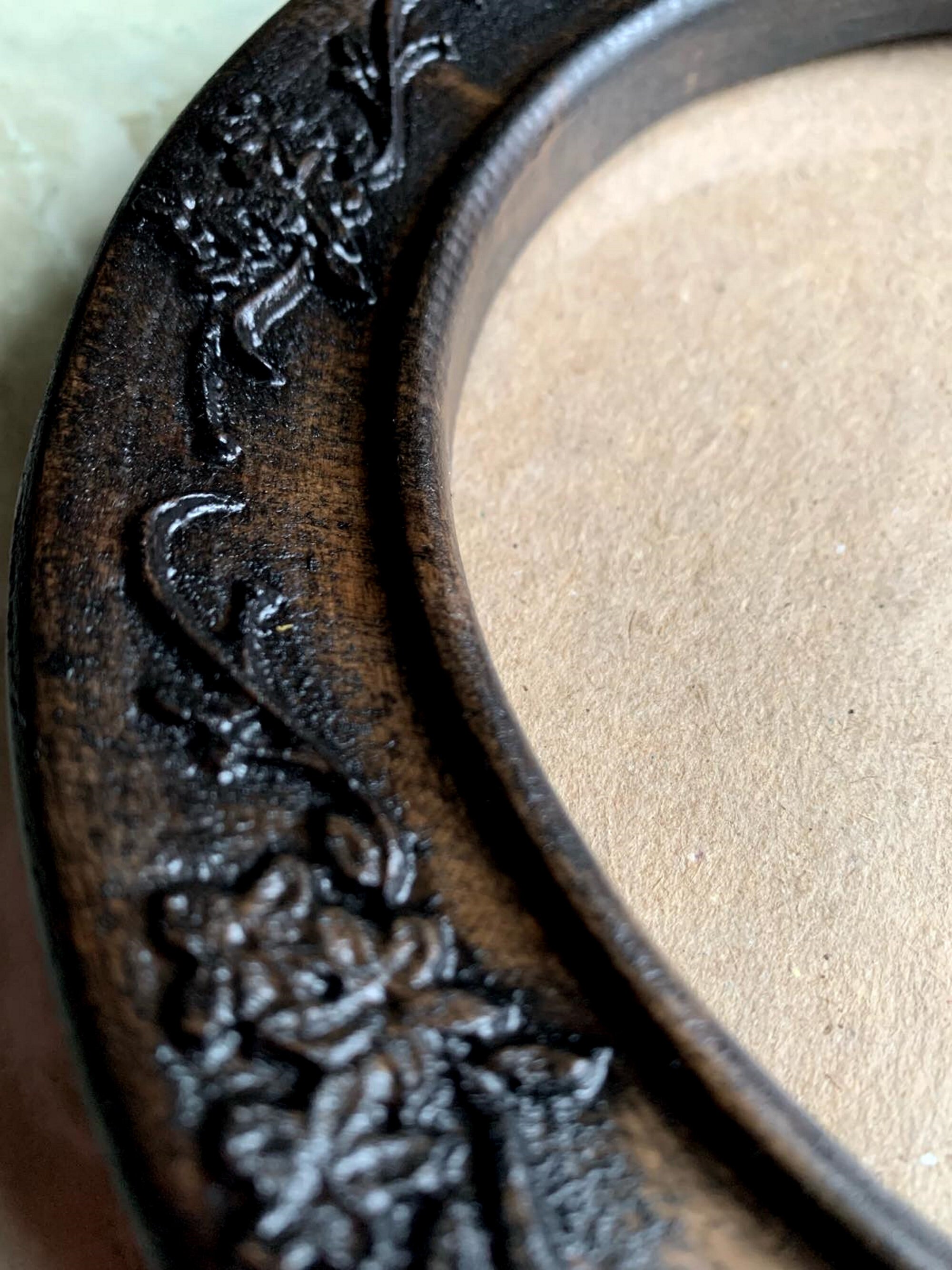 Round Flower Photo Picture Decorative Frame Floral Ornate | Etsy