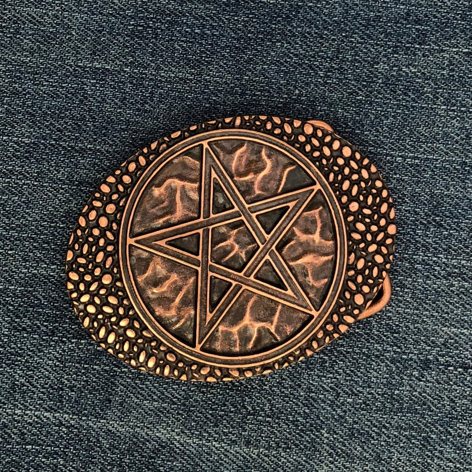 Pentagram Belt Buckle Belt Close Pentangle Rectangular / | Etsy