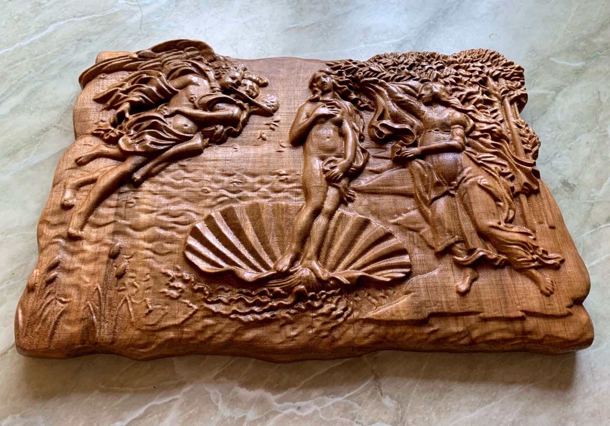The Birth of Venus sandro Botticelli Carved Wood Relief | Etsy