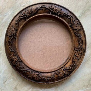 Round Flower Photo Picture Decorative Frame Floral Ornate - Etsy