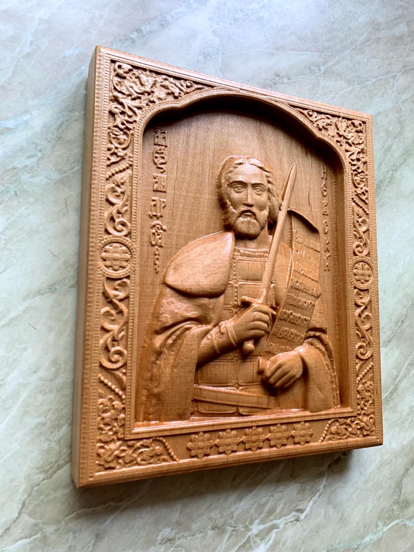 St Alexander Nevskiy Nevsky Wooden Icon Russian Orthodox | Etsy