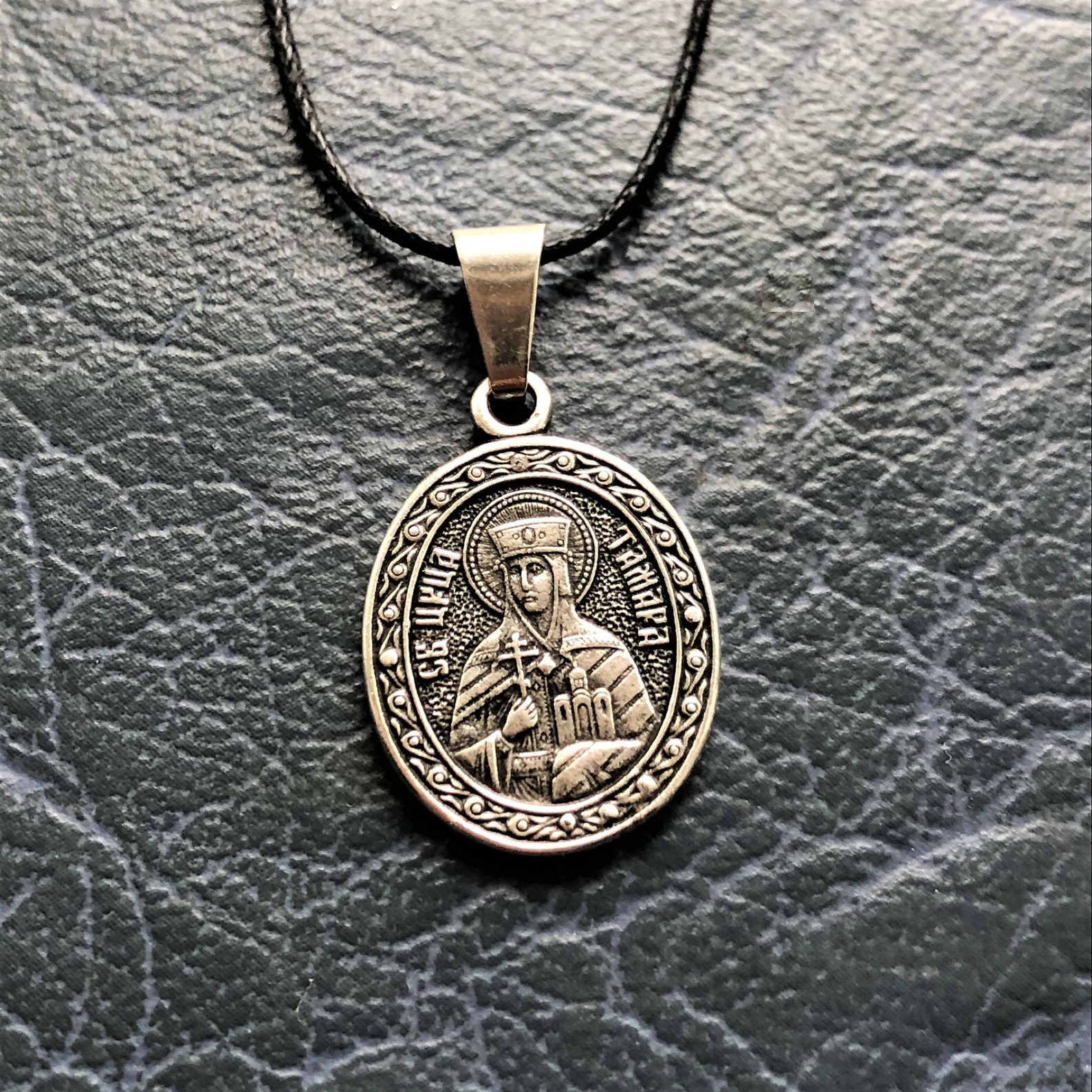 Saint Tamara Icon Pendant Necklace. Holy Tamar, Queen of Georgia ...