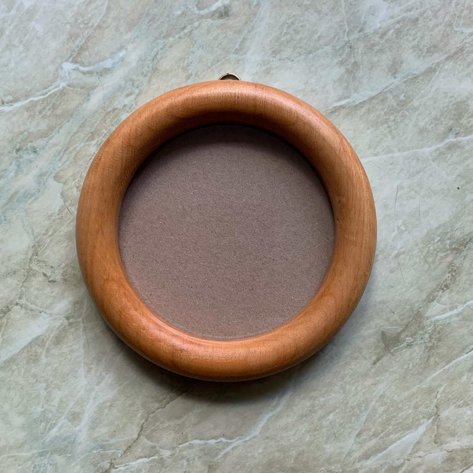 Round Circular Photo Frame Wooden Wall Mounted Picture Frames | Etsy