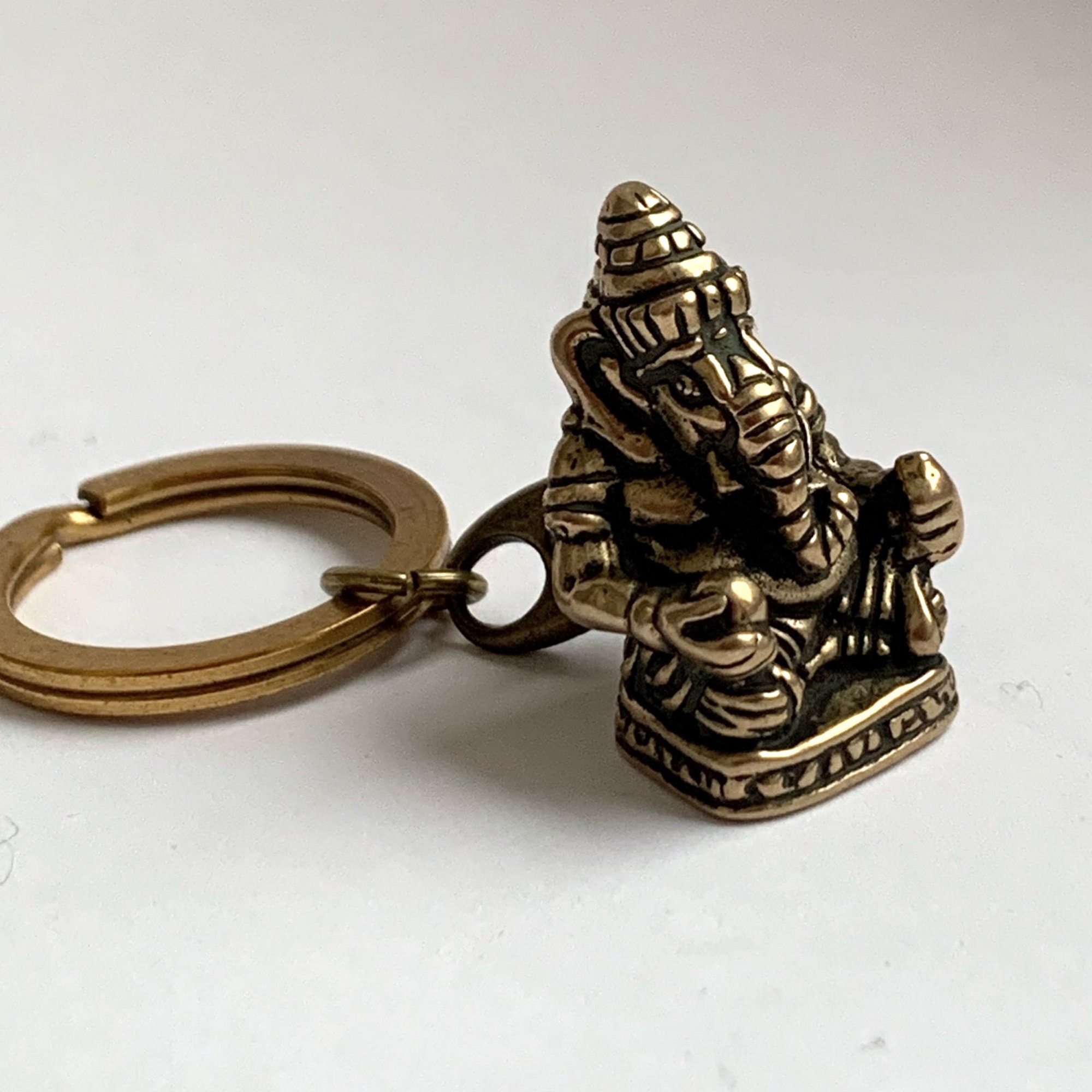 Lord Ganesha Keychain. Good Luck Keychain. Sacred Elephant God | Etsy
