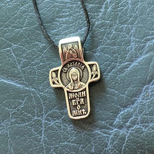 Saint Natalia (natalie) Cross Pendant Necklace. St. Natalia Martyr of ...