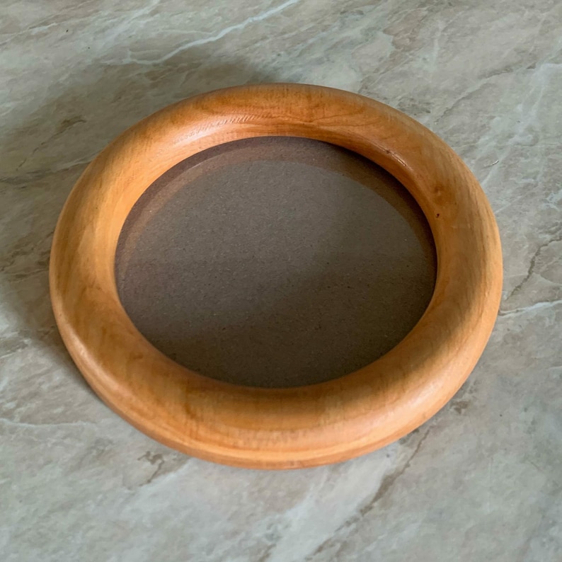 Round Circular Photo Frame Wooden Wall Mounted Picture Frames | Etsy