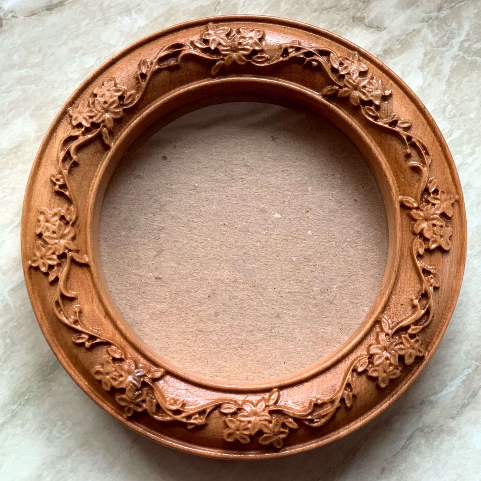 Small Picture Frame Round Photo Frames Decorative Floral - Etsy