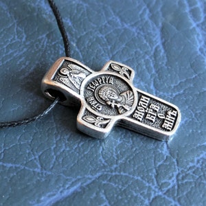 Saint George the Great Martyr Cross Pendant. Jesus Christ Crucifix. - Etsy