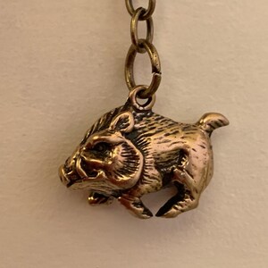 Wild Boar Keychain Hunting Bronze Keychain Symbol 2019 New - Etsy