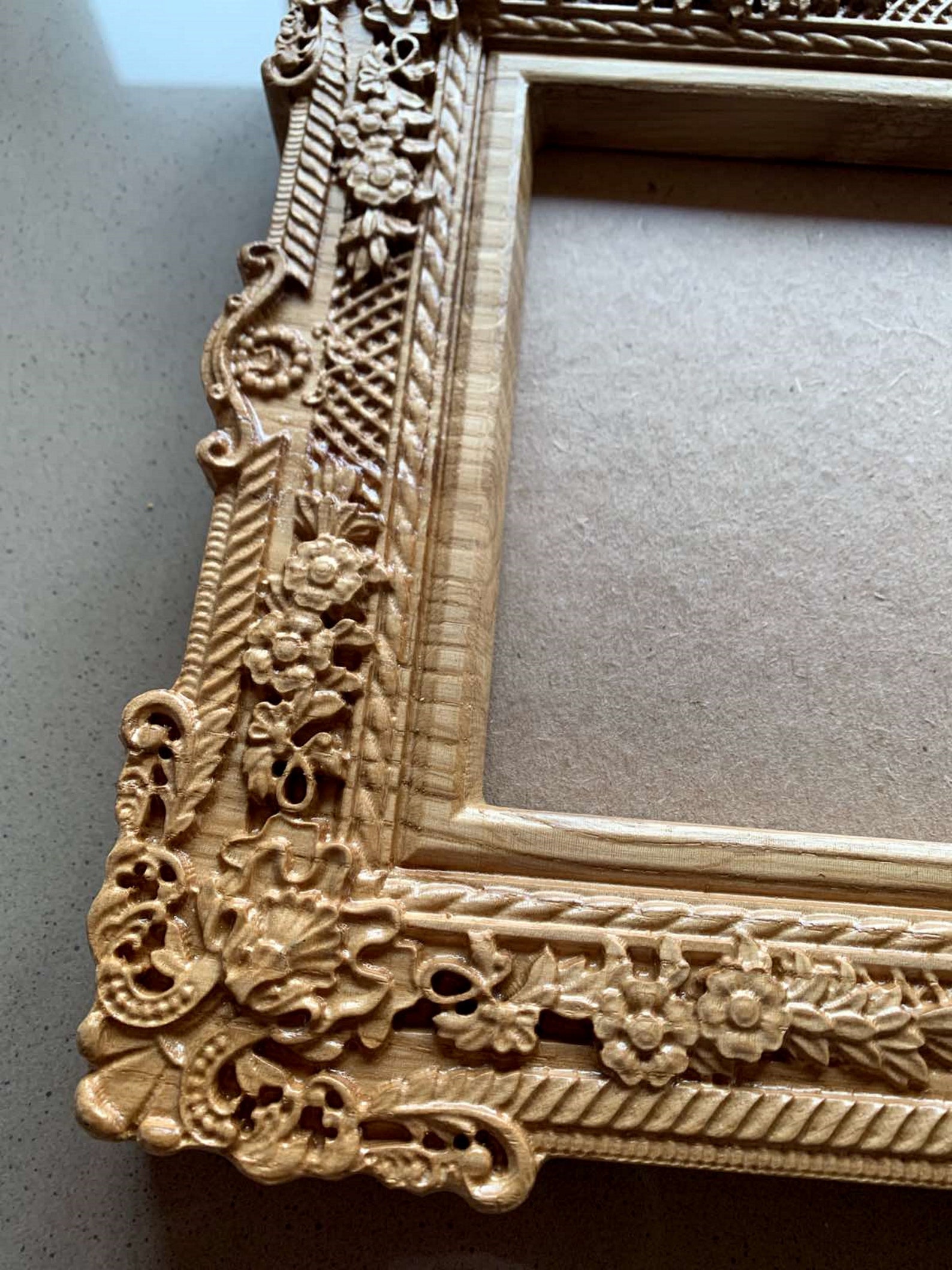 Beautiful Wood Wall Picture Frame. Decorative Square Photo - Etsy