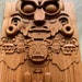 Aztec Mayan Wooden Wall Art, Carved Wood Relief Wall Panel Plaque, Home ...