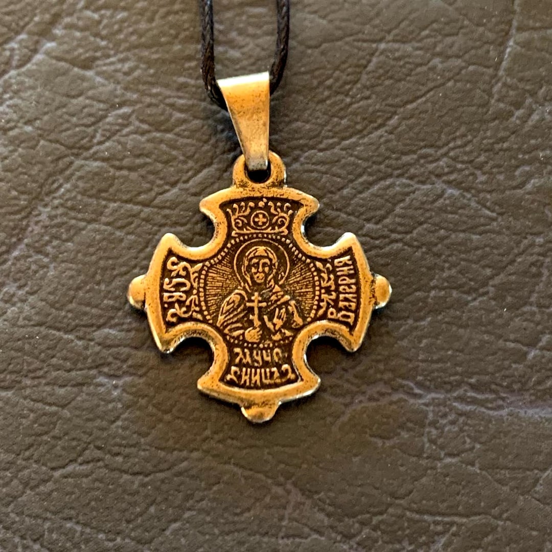 Saint Valeria Cross Pendant, Icon Necklace. Holy Martyr Valeria ...