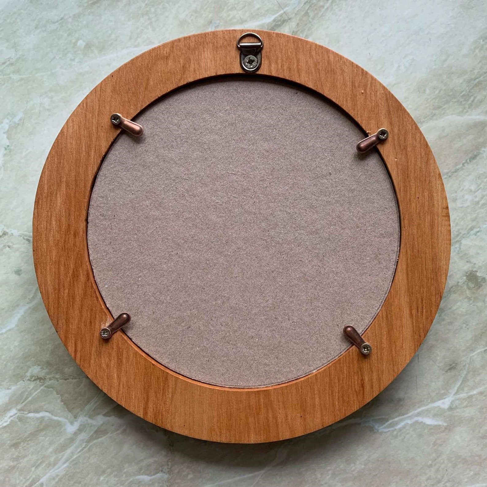 Round Photo Picture Frame Wall Mounted Home Decor Embroidery Frame ...