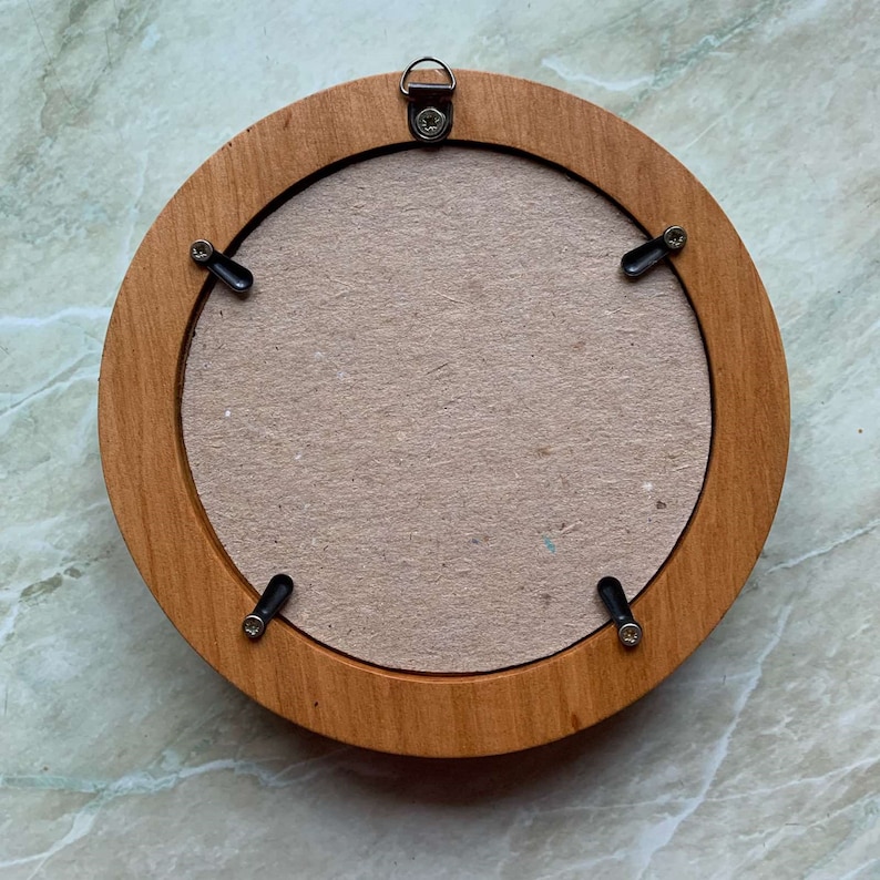 Small Picture Frame Round Photo Frames Decorative Floral - Etsy