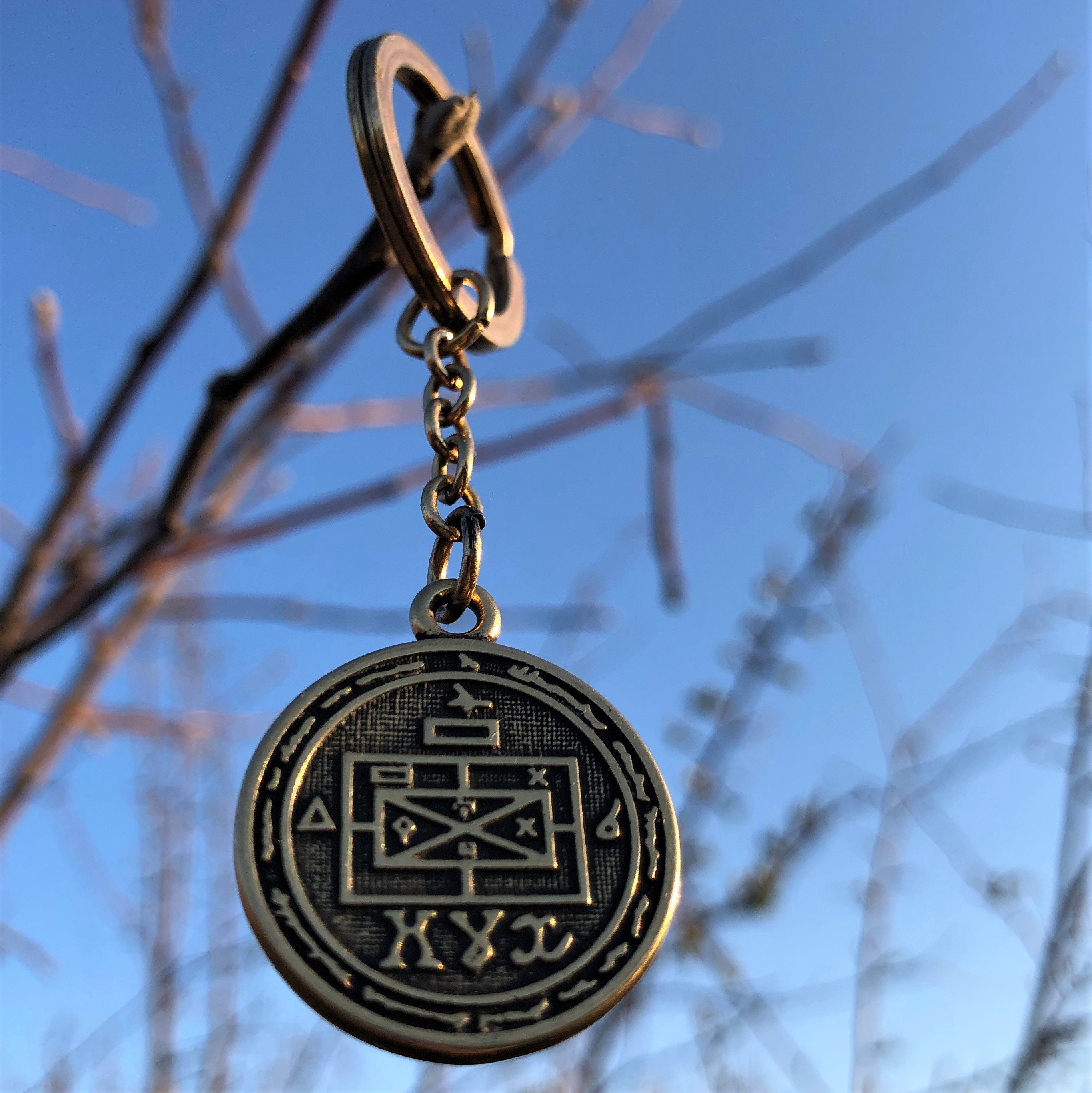 AGLA Symbol Keychain. AGLA Lucky Charm Keyring. Protective - Etsy