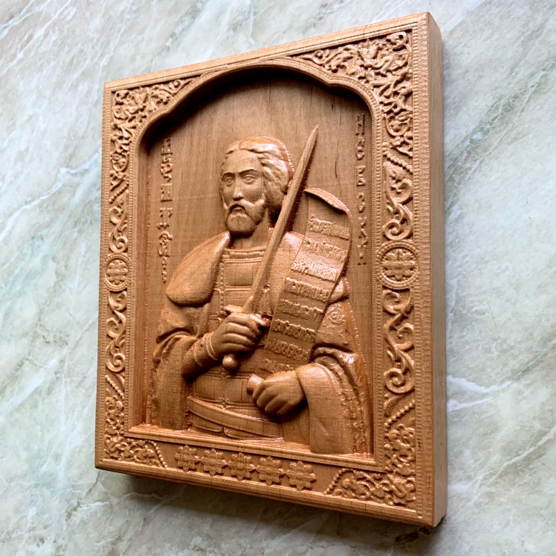 St Alexander Nevskiy Nevsky Wooden Icon Russian Orthodox | Etsy
