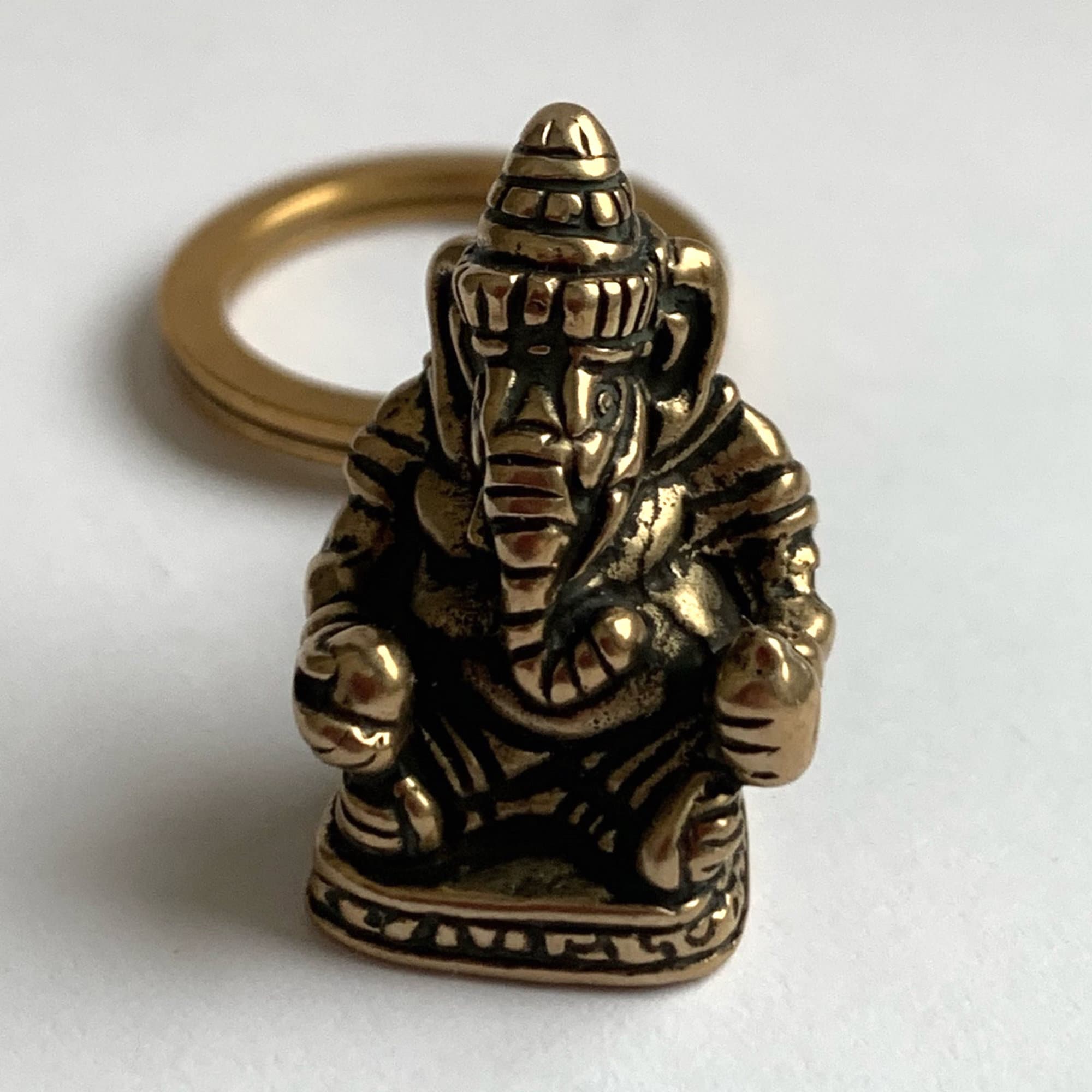 Lord Ganesha Keychain. Good Luck Keychain. Sacred Elephant God - Etsy