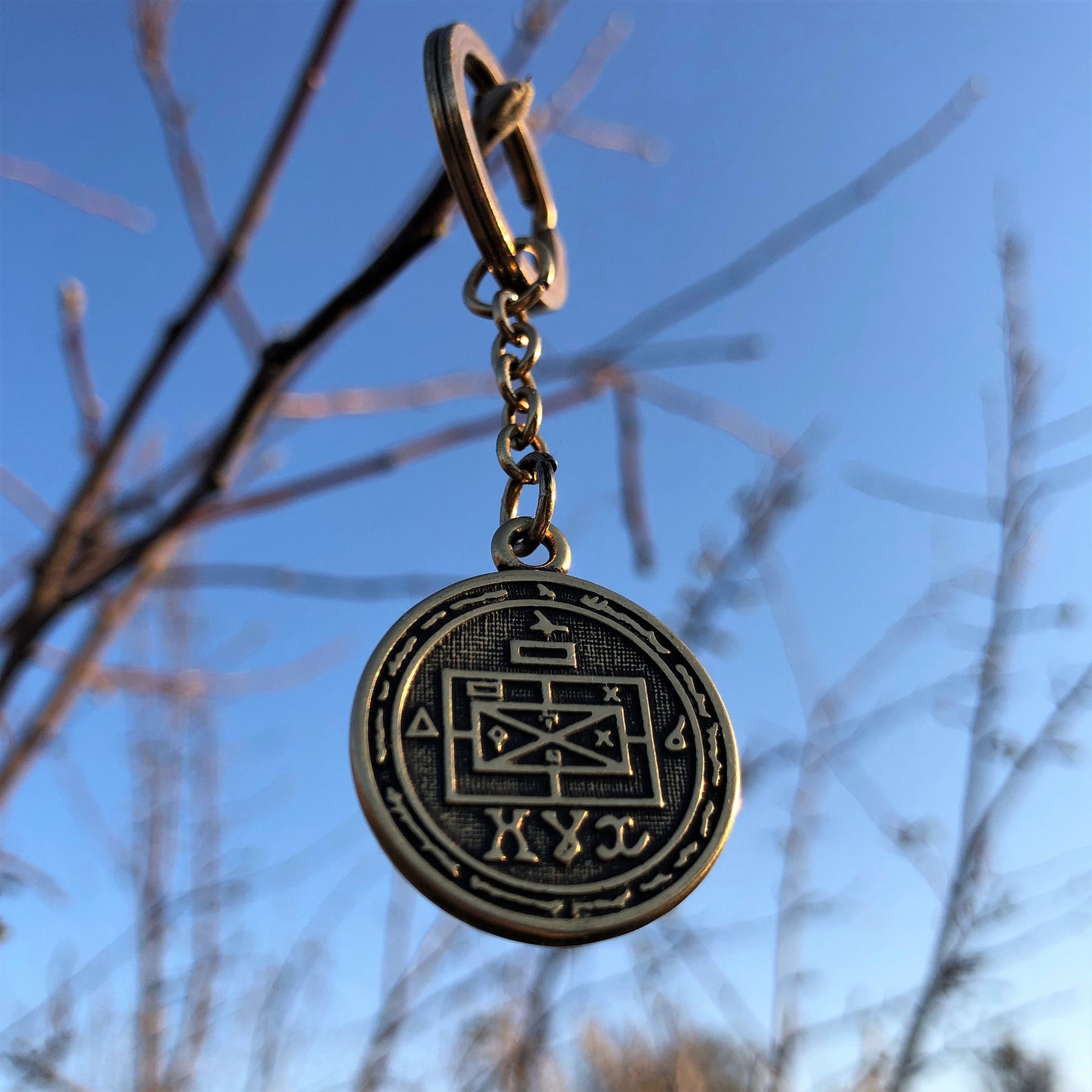 AGLA Symbol Keychain. AGLA Lucky Charm Keyring. Protective - Etsy