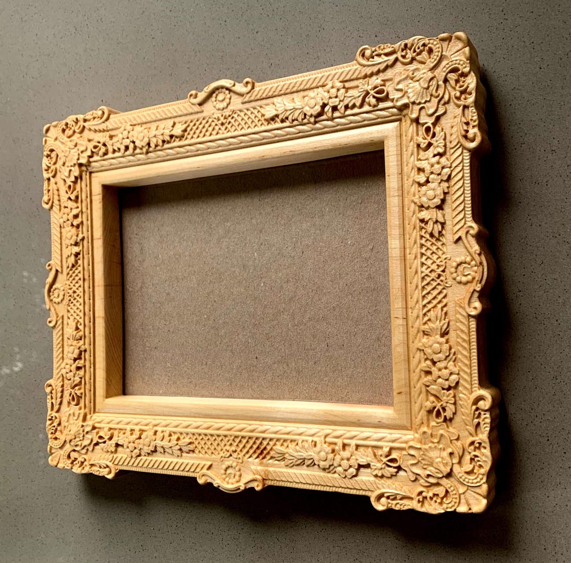 Beautiful Wood Wall Picture Frame. Decorative Square Photo Frame ...