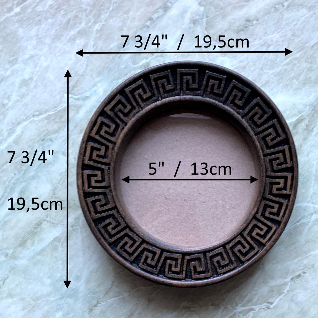 5" Round Photo Picture Decorative Frame Wall Mounted Home Decor Frame ...