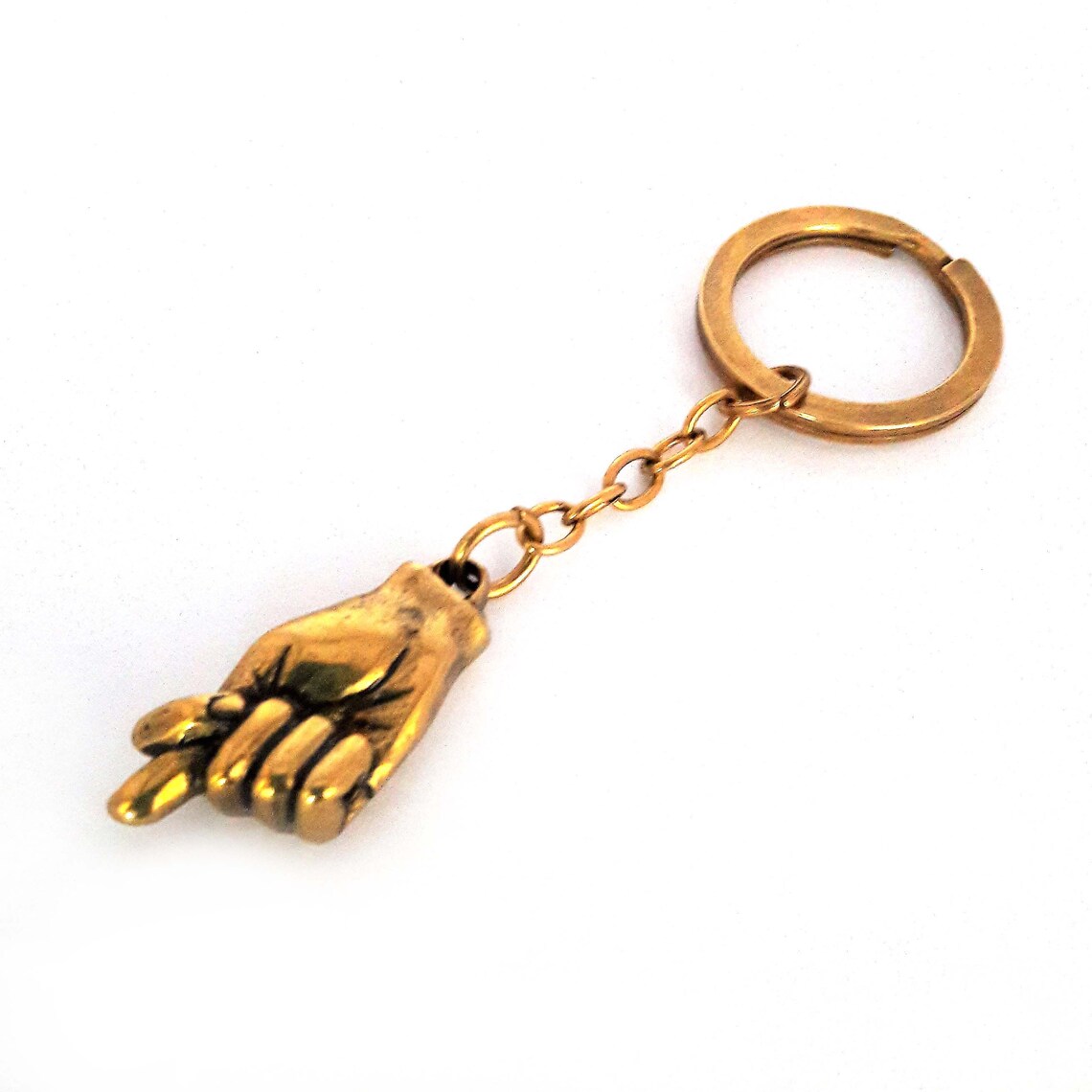 Hand Good Luck Amulet Charm Keychain Mano Figa Talisman Figa - Etsy