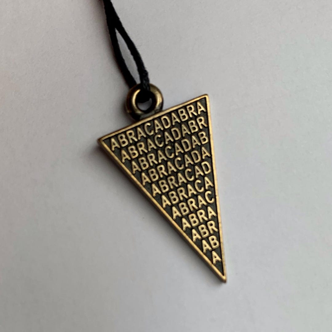 Abracadabra Keychain / Necklace. Abraxas Cabalistic. Ancient Symbol for ...