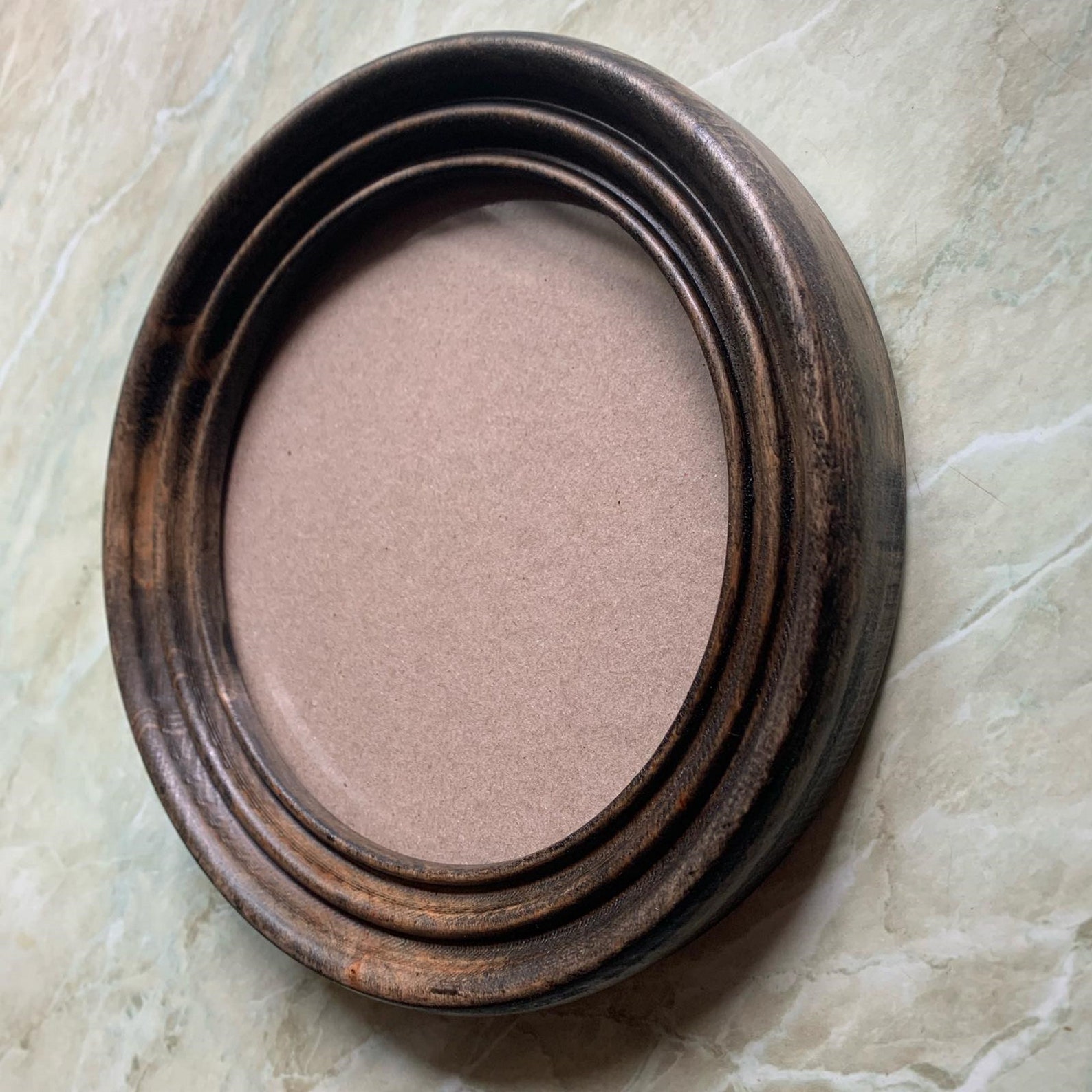 Round Circular Photo Frame Wooden Wall Mounted Picture Frames - Etsy