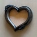 Floral Wooden Heart Shaped Photo Picture Frame Wall Mounted, Wood ...