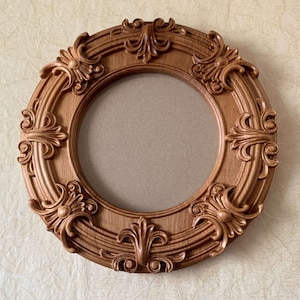 Round Photo Picture Frame Wall Mounted Home Decor Embroidery Frame ...