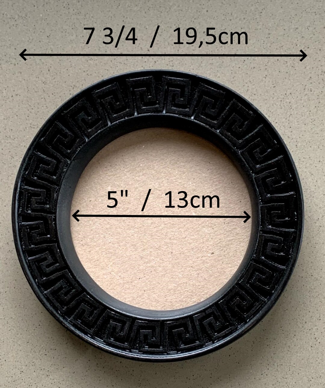 5" Round Photo Picture Decorative Frame Wall Mounted Home Decor Frame ...