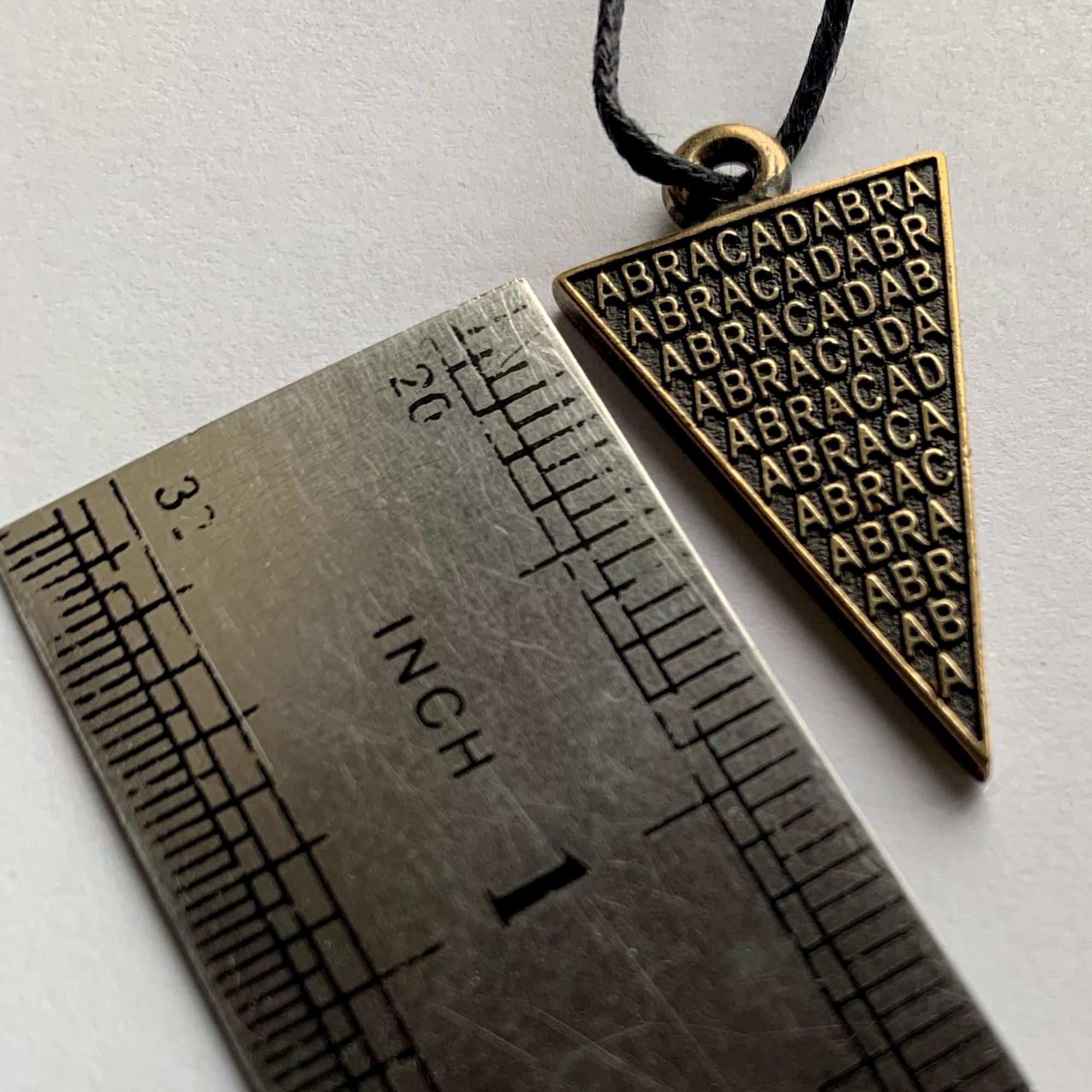Abracadabra Keychain / Necklace. Abraxas Cabalistic. Ancient Symbol for ...