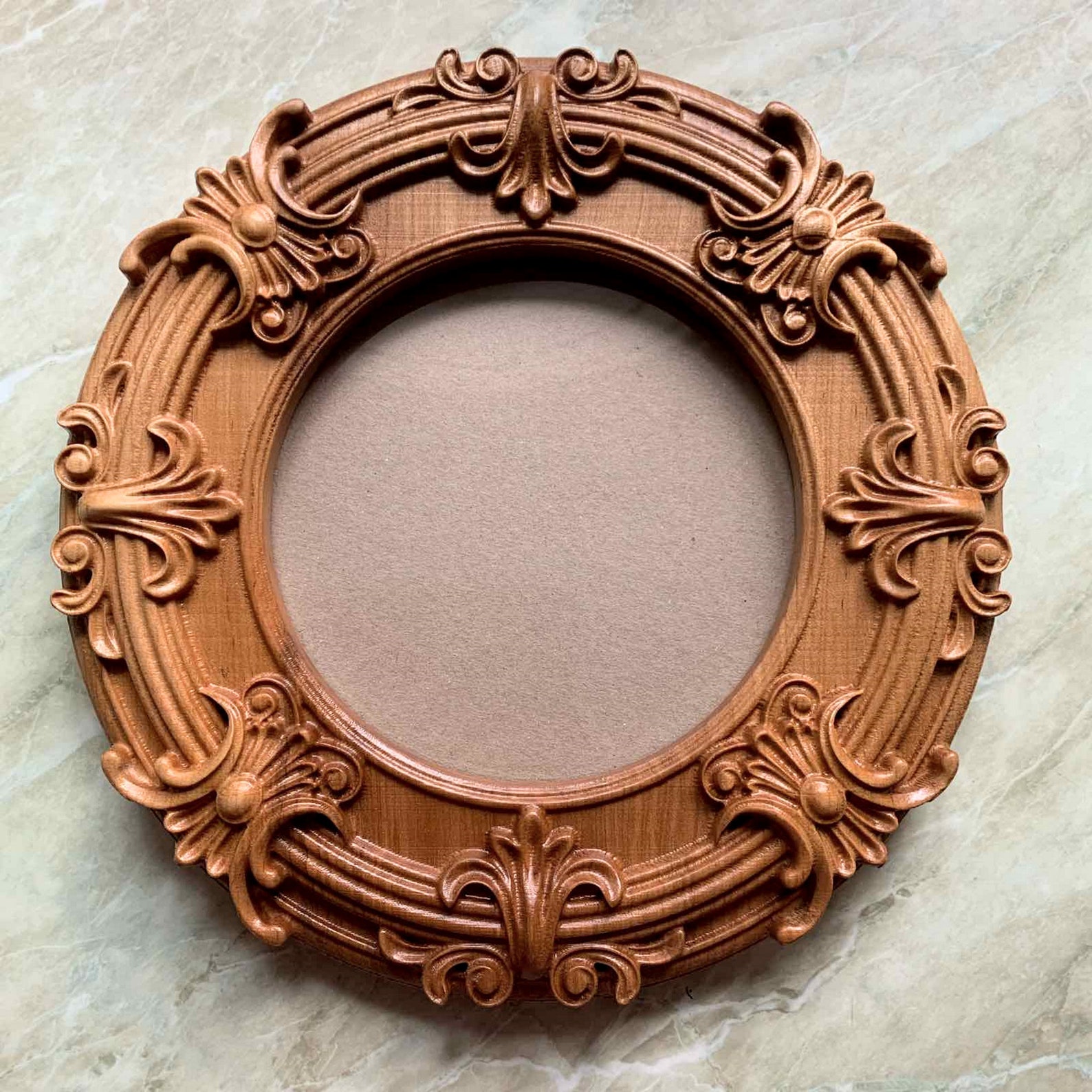 Round Photo Picture Frame Wall Mounted Home Decor Embroidery - Etsy