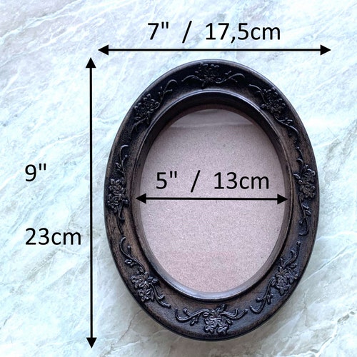 Round Flower Photo Picture Decorative Frame Floral Ornate - Etsy