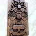 Aztec Mayan Wooden Wall Art, Carved Wood Relief Wall Panel Plaque, Home ...