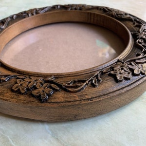 Round Flower Photo Picture Decorative Frame Floral Ornate - Etsy