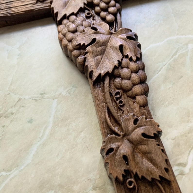 Vine Cross Orthodox Wooden Carved Christian Cross Decor First | Etsy