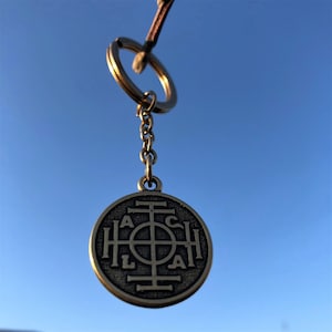 AGLA Symbol Keychain. AGLA Lucky Charm Keyring. Protective Magical ...