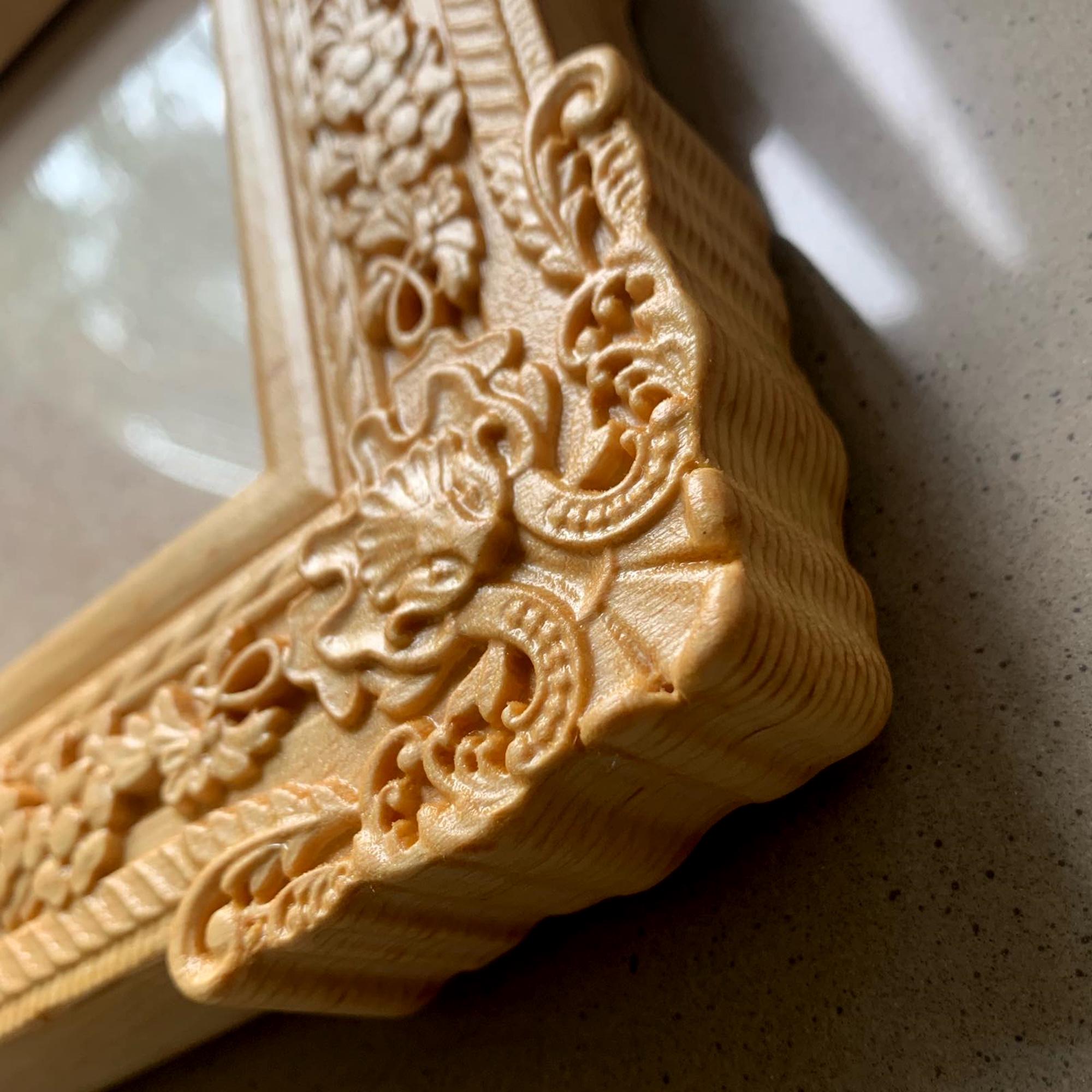 Beautiful Wood Wall Picture Frame. Decorative Square Photo Frame ...
