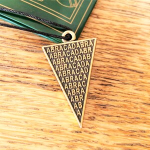 Abracadabra Keychain / Necklace. Abraxas Cabalistic. Ancient Symbol for ...