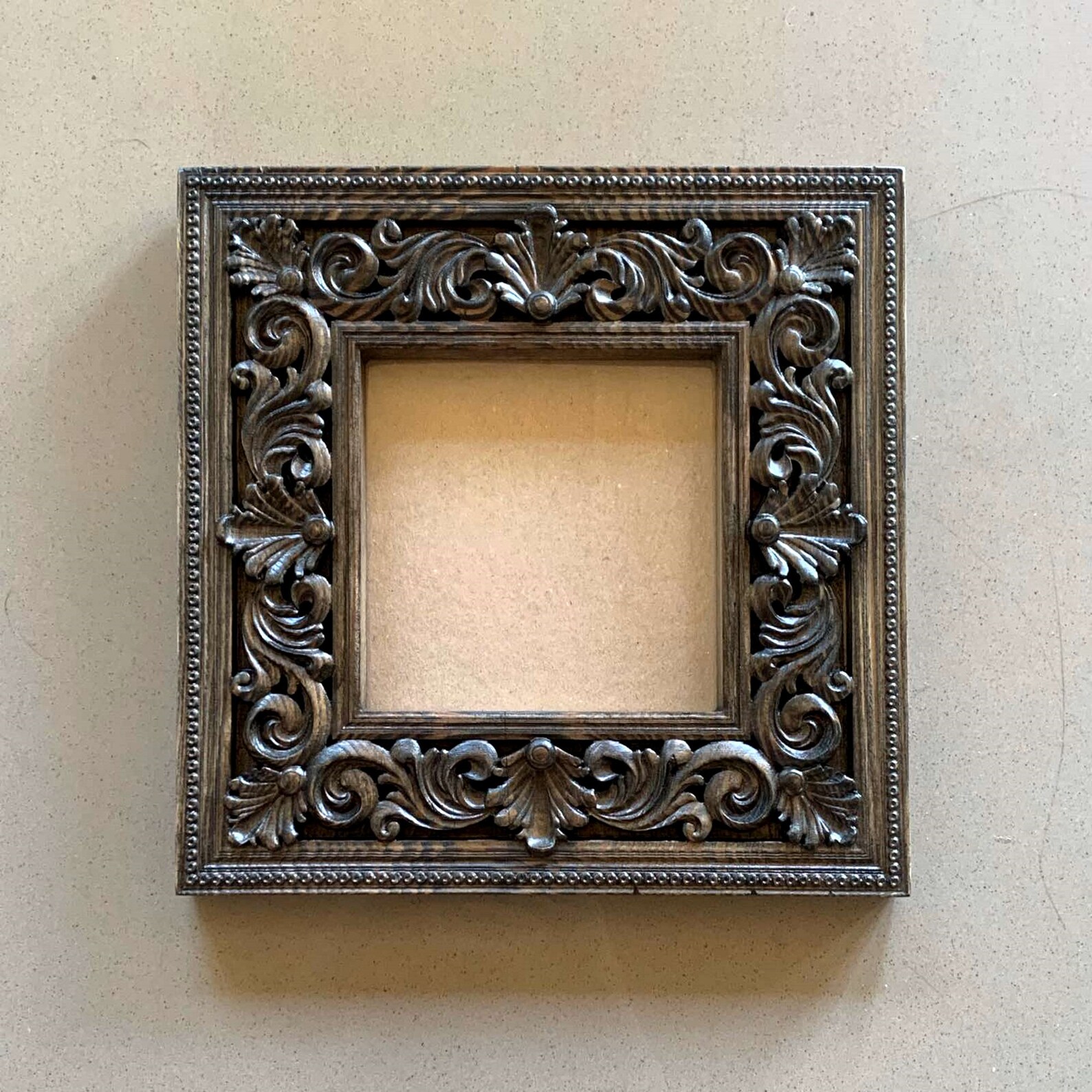 Beautiful Wood Wall Picture Frame. Decorative Square Photo - Etsy