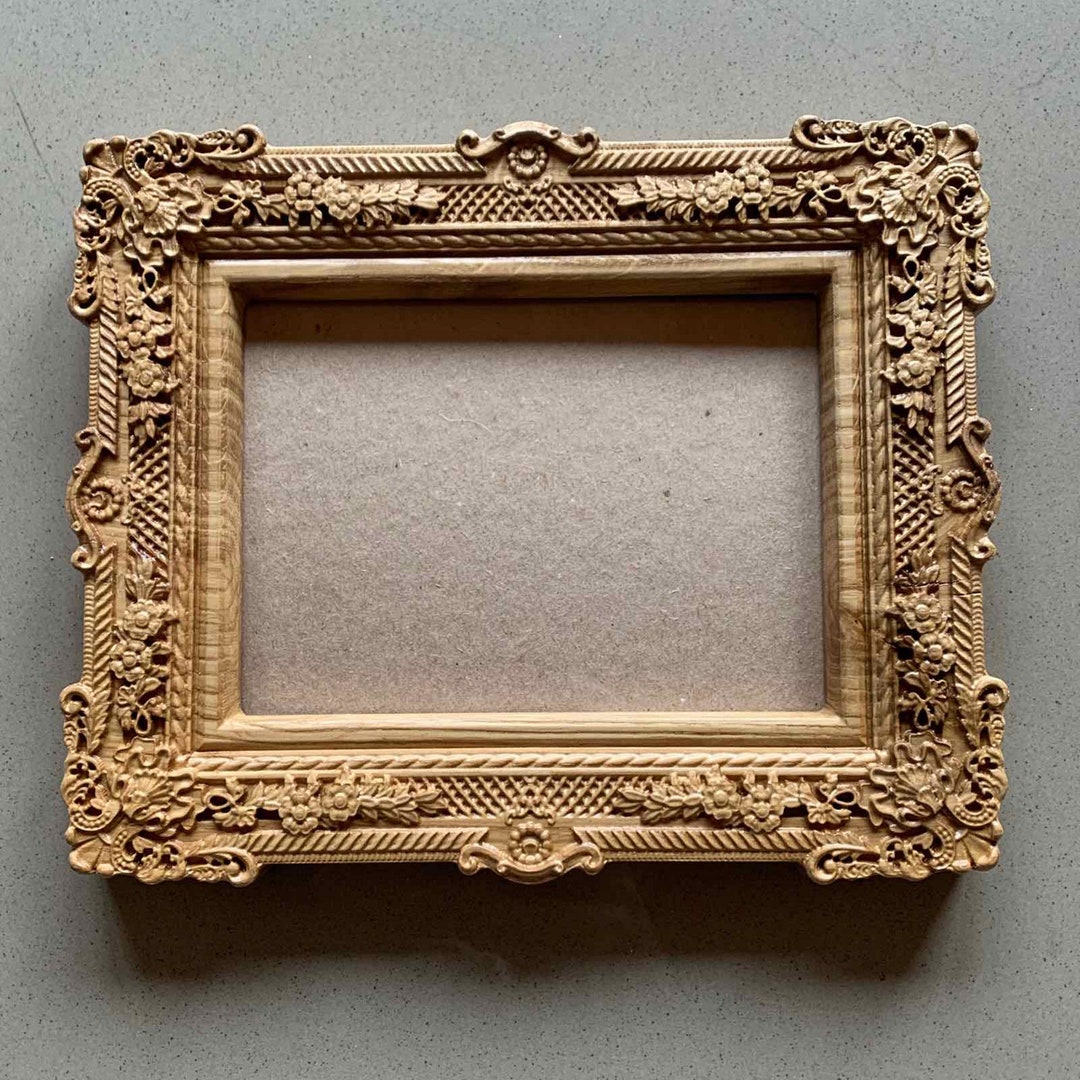 Beautiful Wood Wall Picture Frame. Decorative Square Photo Frame ...