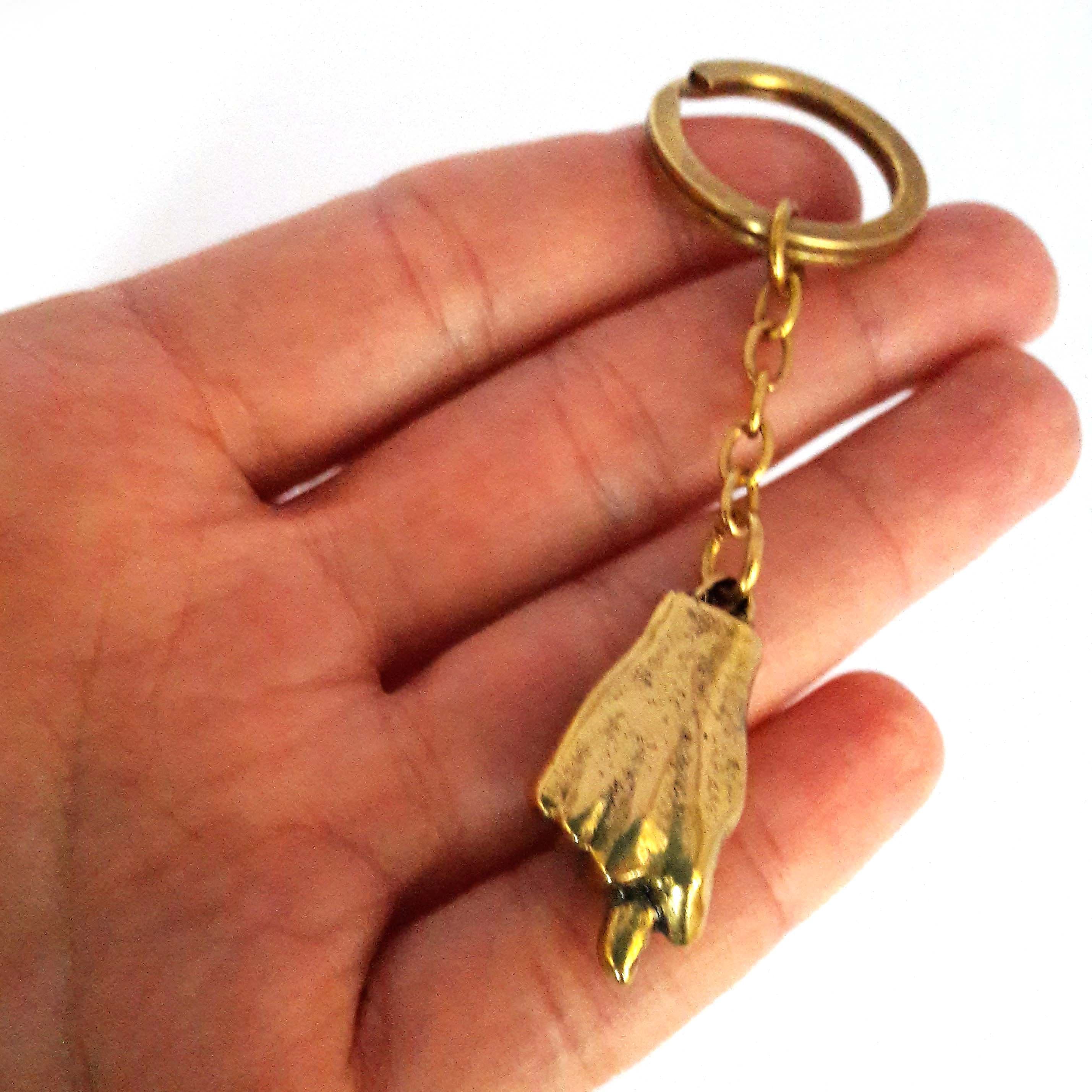Hand Good Luck Amulet Charm Keychain Mano Figa Talisman Figa - Etsy