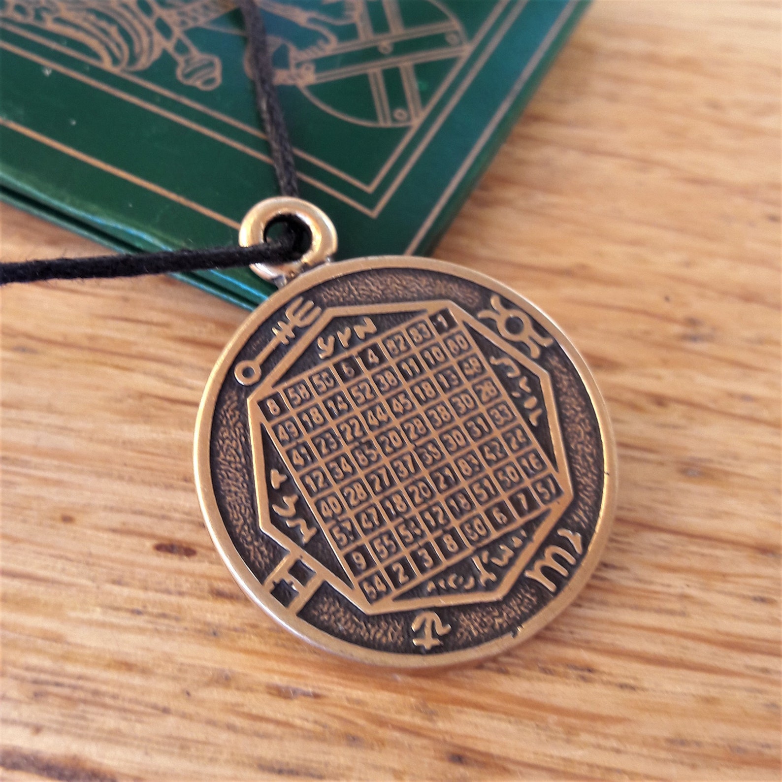 Magic Seals of Solomon pendant. Pentacles of Mercury pendant. | Etsy