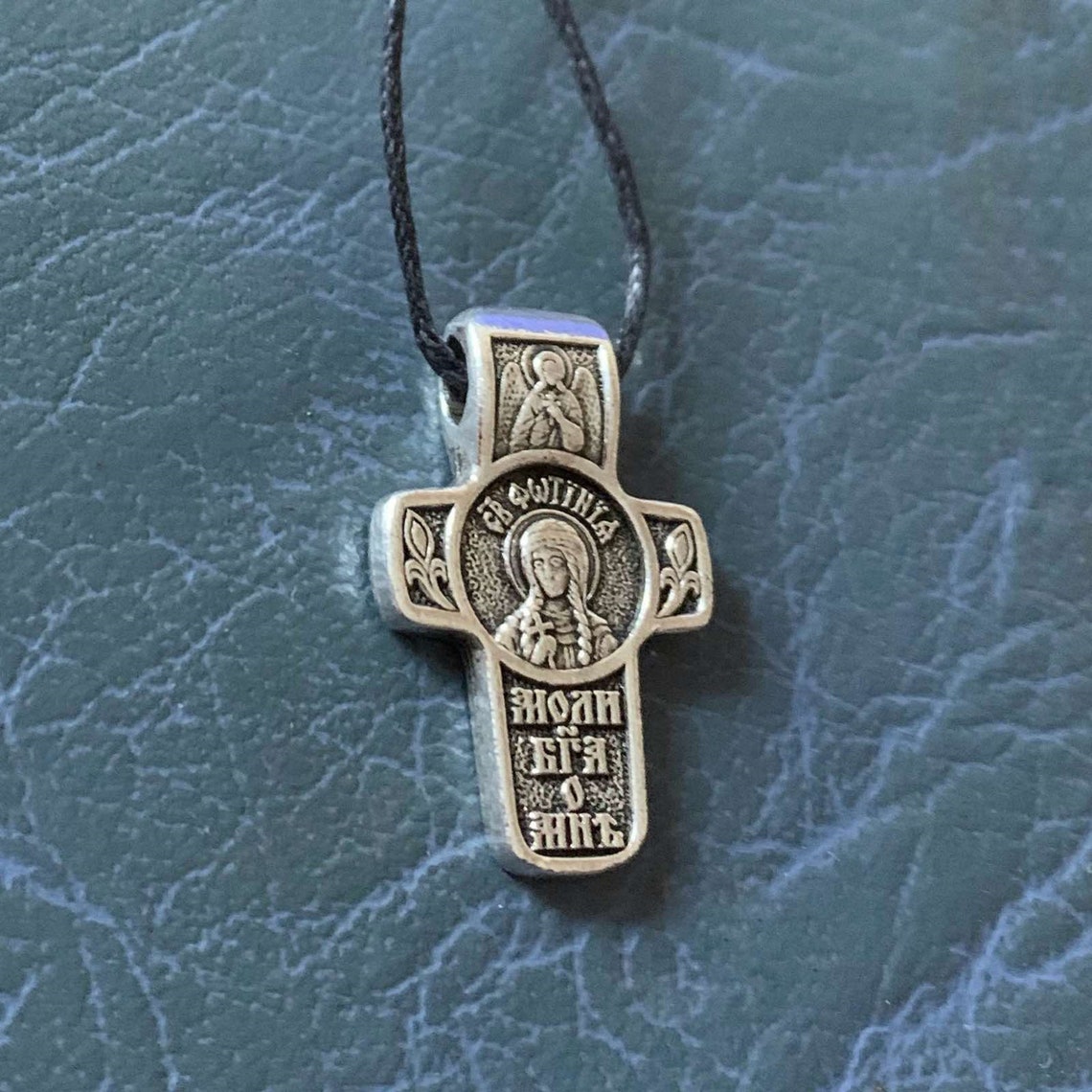 Saint Photine Svetlana Cross Pendant. Great-martyr Photine | Etsy