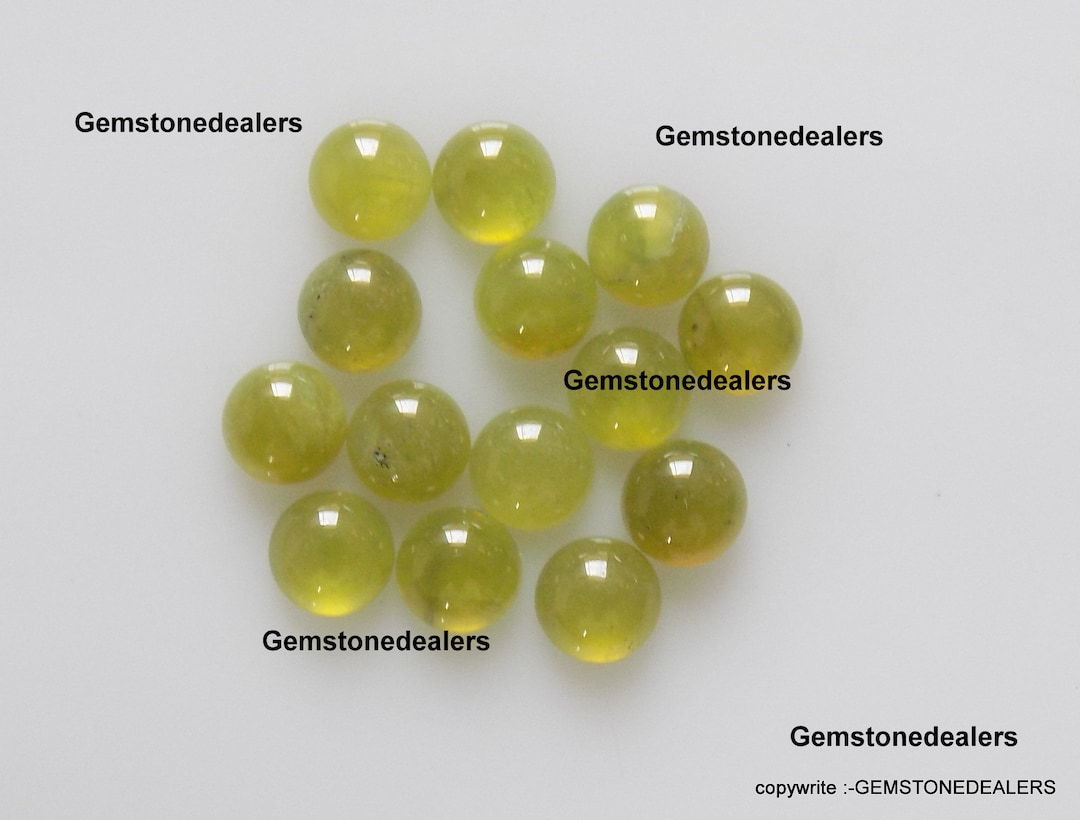 4mm Natural VASONITE Stone Round 4mm Cabochon Round Green Vasonite ...